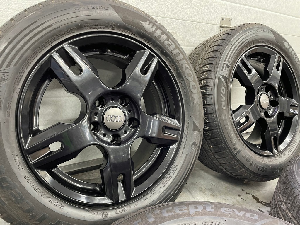 AUDI A6 C6 A4 B8 KOŁA ZIMOWE 225/55R16 CZARNE - 12554829392 - oficjalne ...