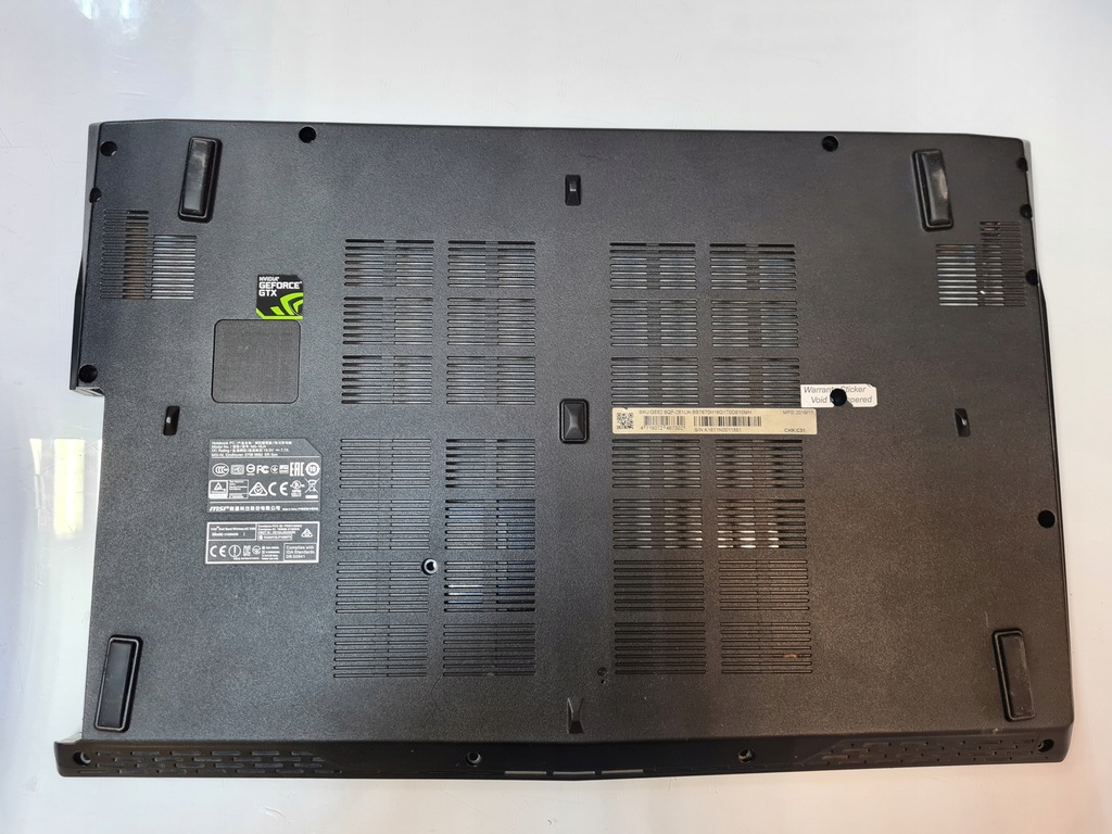 Obudowa dolna MSI GE62 MS-16J4 Gwarancja - 11269166435 - oficjalne ...