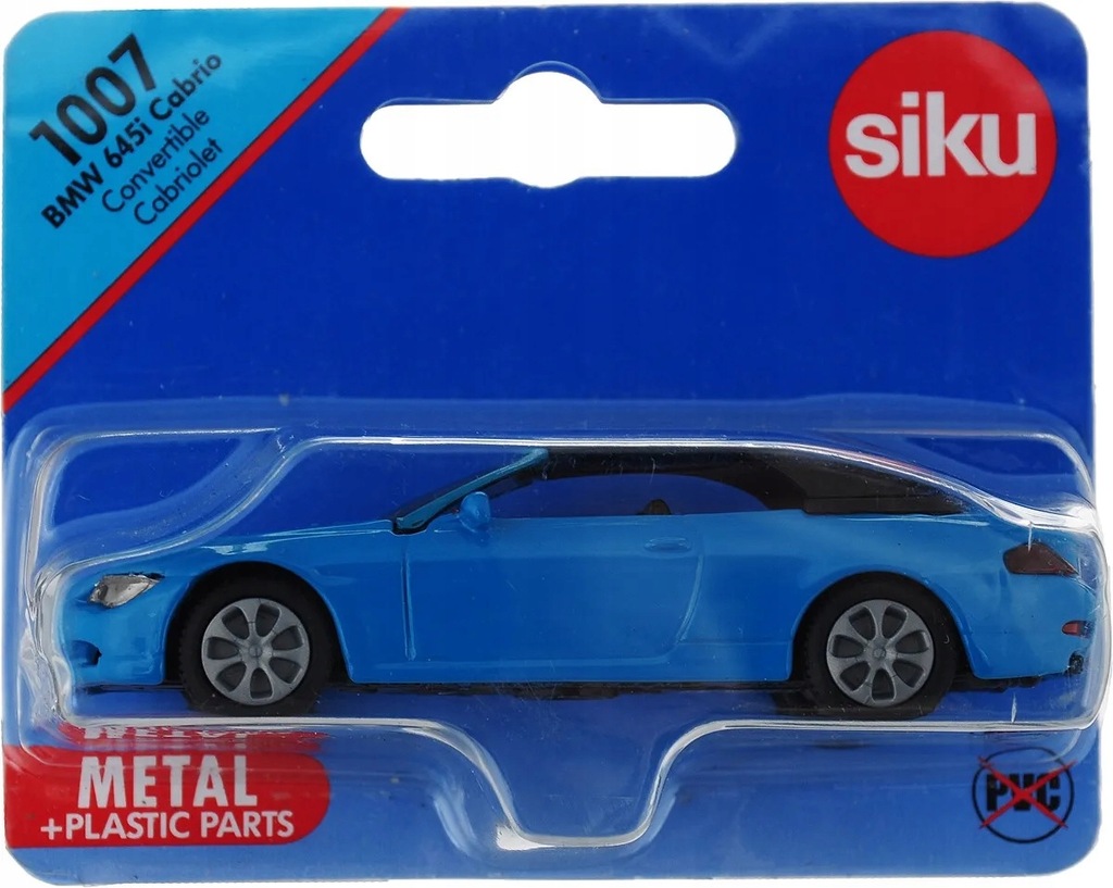 Siku BMW 645i CABRIO 1007 - 11985104612 - oficjalne archiwum Allegro