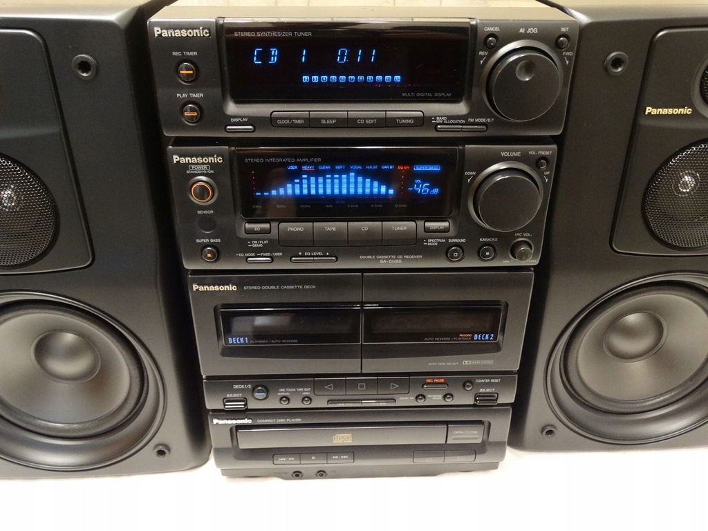 WIEŻA PANASONIC SA-CH55+KOLUMNY - 12749880054 - oficjalne archiwum Allegro