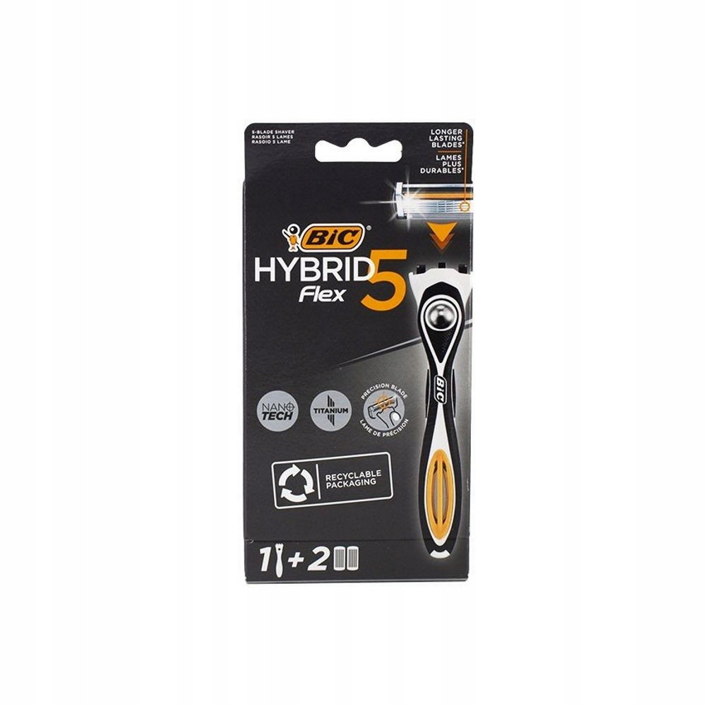 BIC HYBRID FLEX 5 maszynka + 2 wkłady do golenia - 12505199618 ...