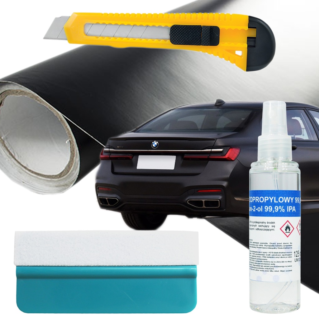 3M x 50cm Folia Okleina Czarna Matowa + Gratisy - 11167495107 ...