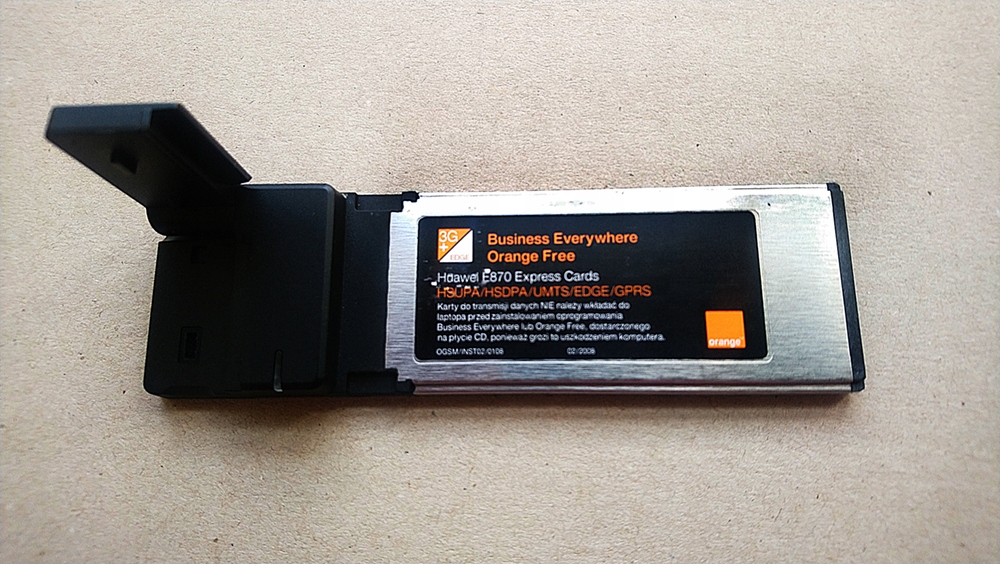 Modem do laptopa EXPRESS CARD Huawei E870 - 8684315403 - oficjalne ...