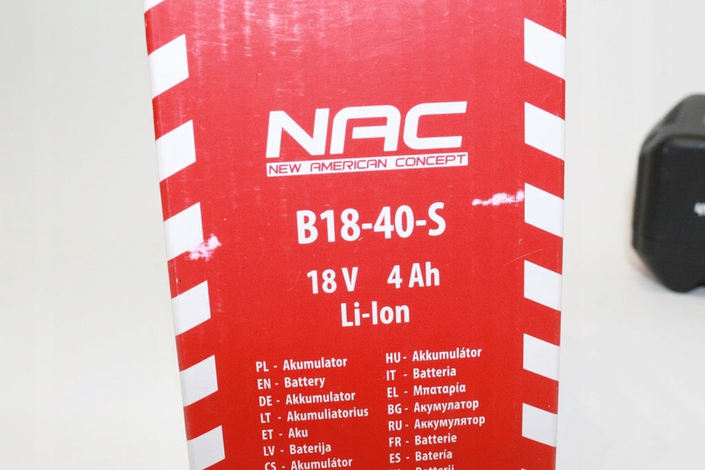 AKUMULATOR NAC B18-40-S 18V 4AH - 9169539851 - oficjalne archiwum Allegro