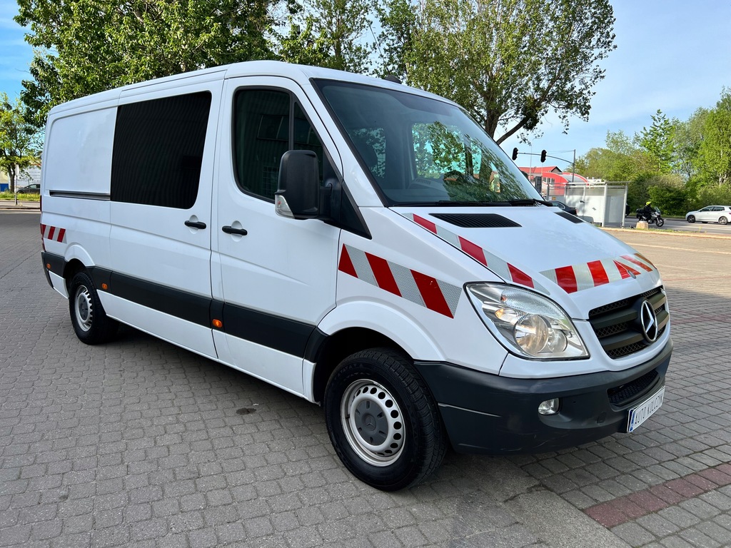 Mercedes Sprinter 5 osób ! Brygadówka ! Doka ! - 12251556923 ...