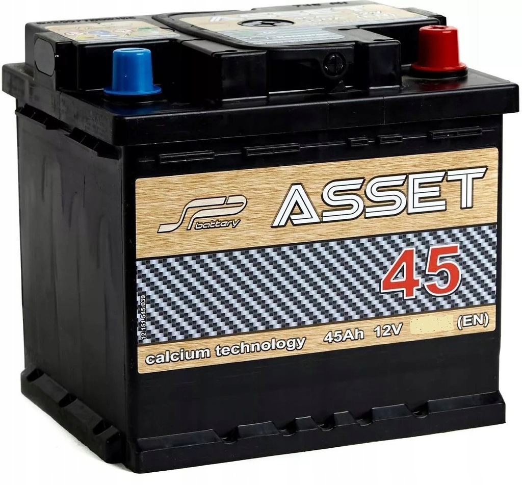 Akumulator ASSET 45Ah 380A 12V P+ + Dowóz montaż - 12939357529 - oficjalne archiwum Allegro