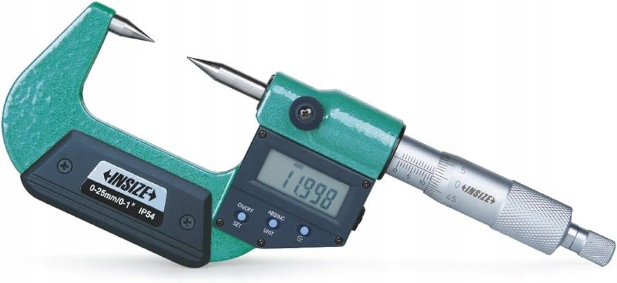 INSIZE Mikrometr cyfr. 0- 25 punktowy IP65 TYP-B - 12456986892 ...