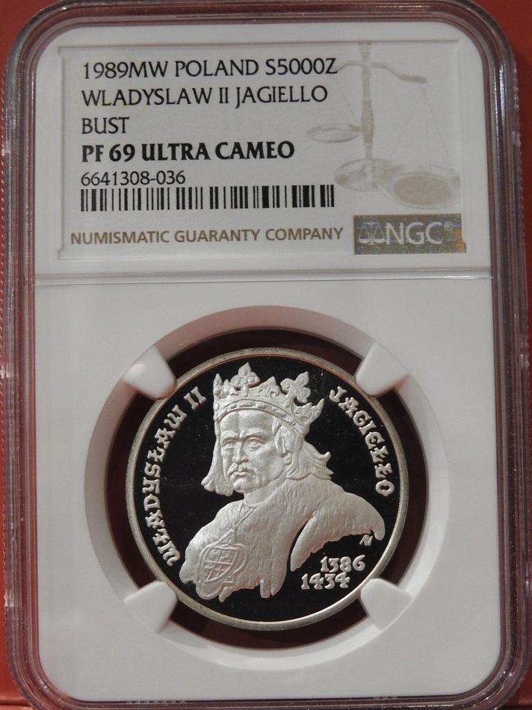 NGC 5000 ZŁ WŁADYSŁAW II JAGIEŁŁO , PF69 - 14725717106 - oficjalne ...