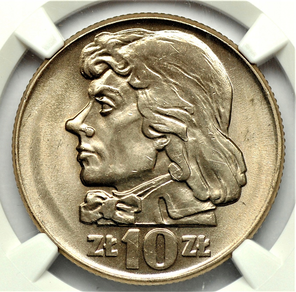 mp PRL 10 złotych 1966 Kościuszko NGC MS64 rzadkie - 13143833790 ...