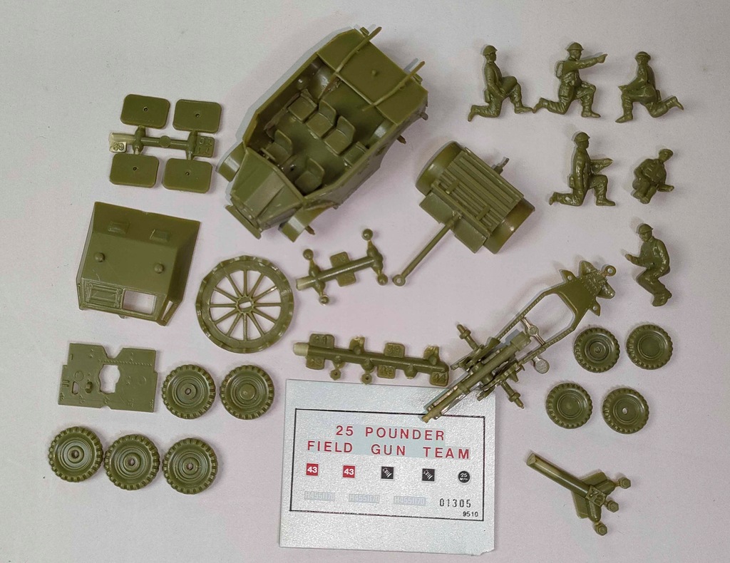 25pdr Field Gun + Quad Airfix 01305 1/72 złom - 13163912329 - oficjalne ...