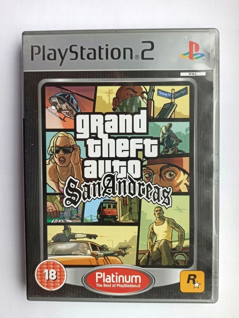 GTA GRAND THEFT AUTO SAN ANDREAS PS2 mapa i manual - 12940129266 ...