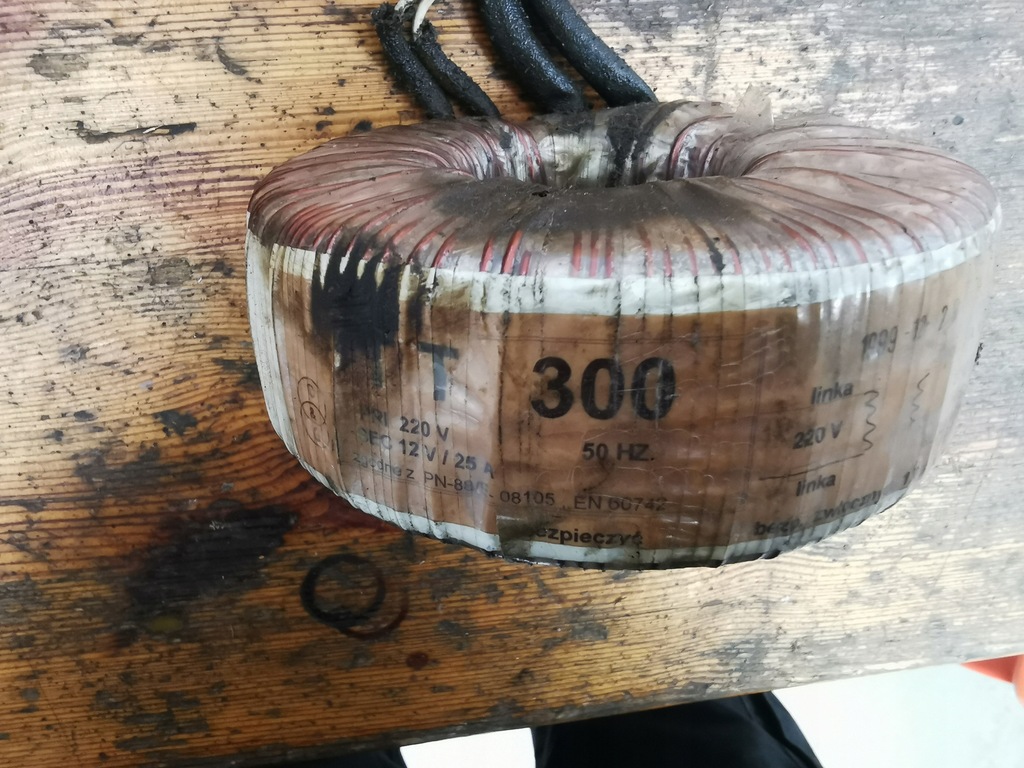 Transformator toroidalny 300VA, 12V, 25A, 230Vac - 12660206110 - oficjalne archiwum Allegro