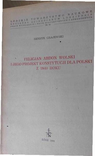 Felicjan Abdon Wolski i Jego - Grajewski - 12039657018 - oficjalne ...