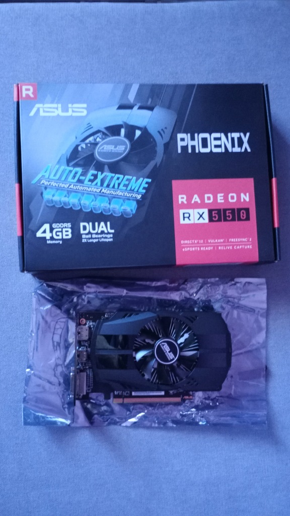 Karta graficzna ASUS Radeon PH-RX550-4G-EVO - 14351704536 - oficjalne archiwum Allegro