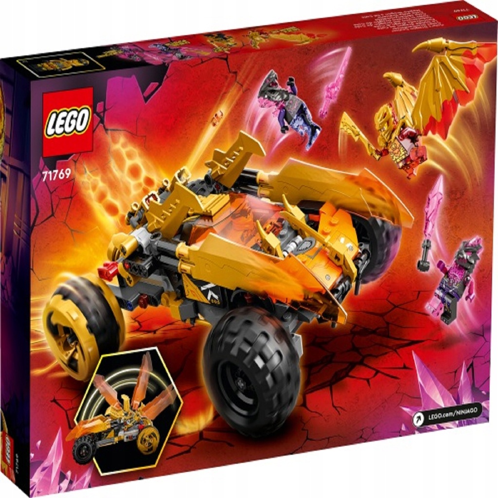 LEGO KLOCKI 71769 NINJAGO SMOCZY KRĄŻOWNIK COLE'A - 12911277538 ...
