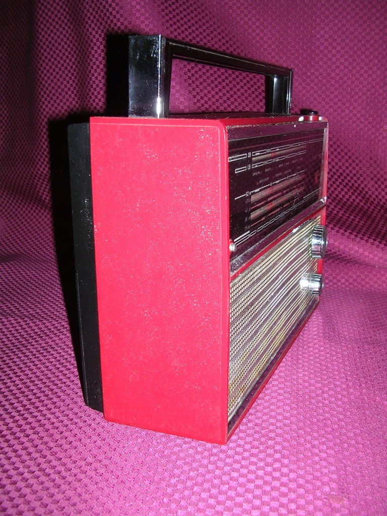 Radio VEF 202 prod. radzieckiej - obudowa czerwona - 14029552202 ...