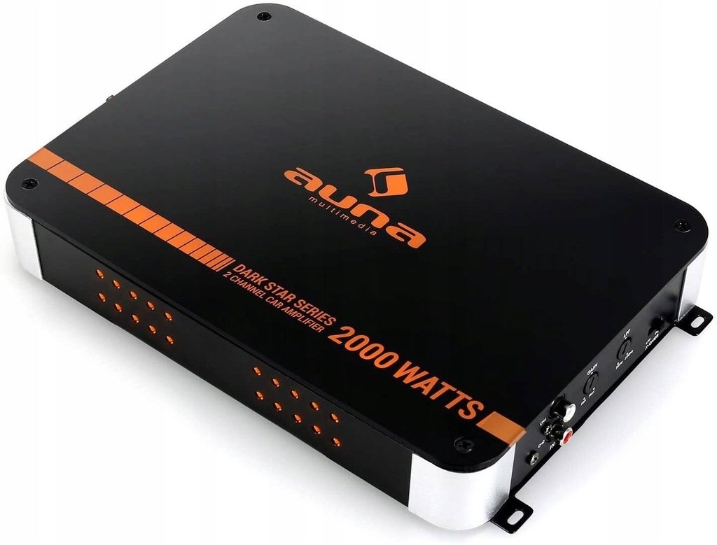 Wzmacniacz samochodowy 2-kanałowy o mocy 2000 W - 13114463214 - oficjalne archiwum Allegro