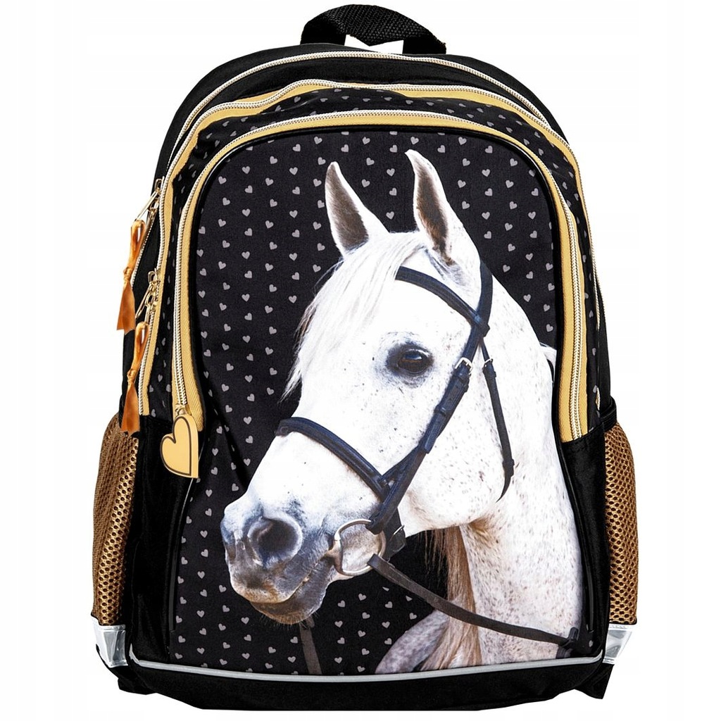 PLECAK SZKOLNY ZESTAW Z KONIEM KOŃ DLA DZIEWCZYNY - 7634864179 - oficjalne archiwum Allegro