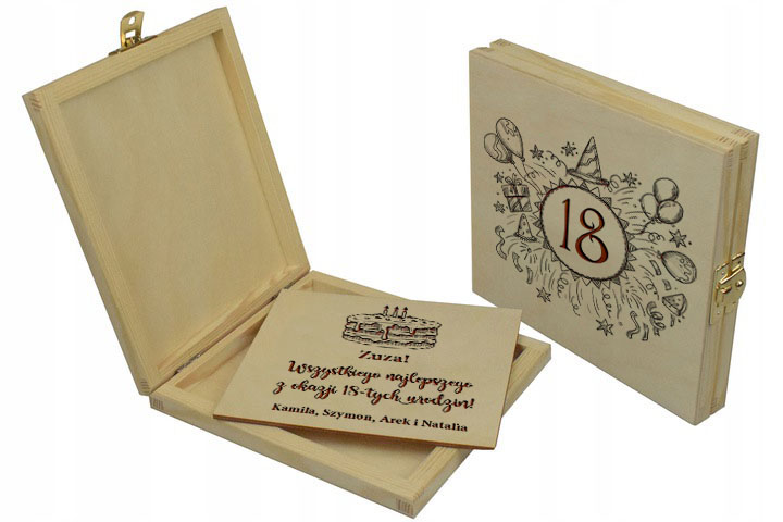 Elegancki Prezent Na 18 Dla Chłopaka - Kartka - 11726706473 - oficjalne archiwum Allegro