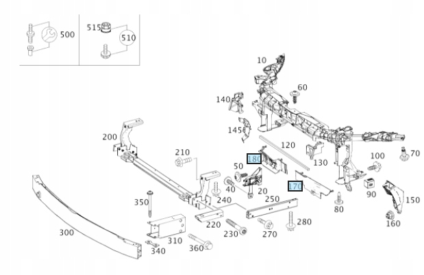 OSŁONA BELKI POPRZECZNEJ W117 X156 W176 W246 - 9715525774 - oficjalne ...