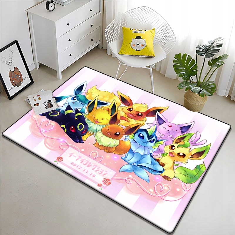 Dywan kwadratowy Cartoon Pikachu Carpet Living r - 13108481301 ...