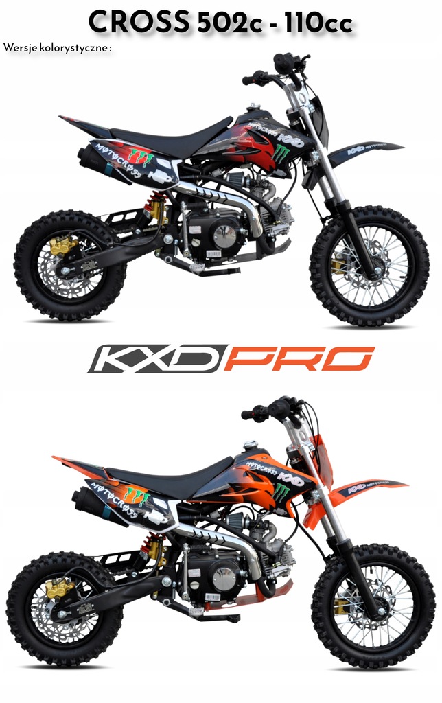Cross KXD PRO 110 125 model 502C kros średni HIT - 9348370174 ...