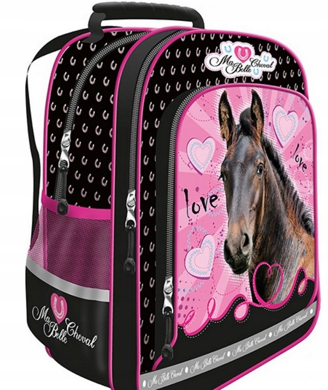 Plecak Szkolny Koń Konik Konie Oryginał A4 - 8425593958 - oficjalne archiwum Allegro