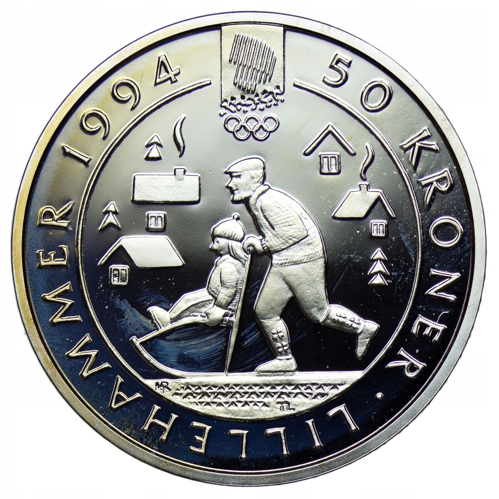 Norwegia 50 koron 1992, Olimpiada Lillehammer - 13741502392 - oficjalne ...