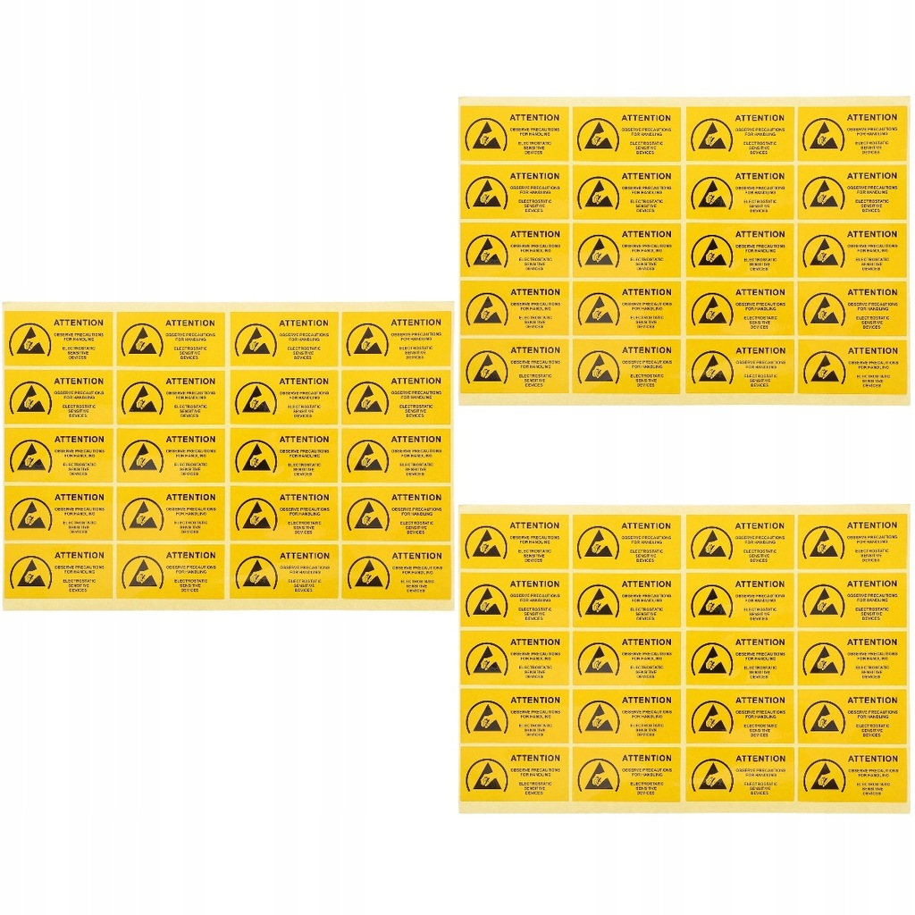 ESD LABELS STICKER YELLOW STICKERS ANTI-STATIC - 14373788917 ...