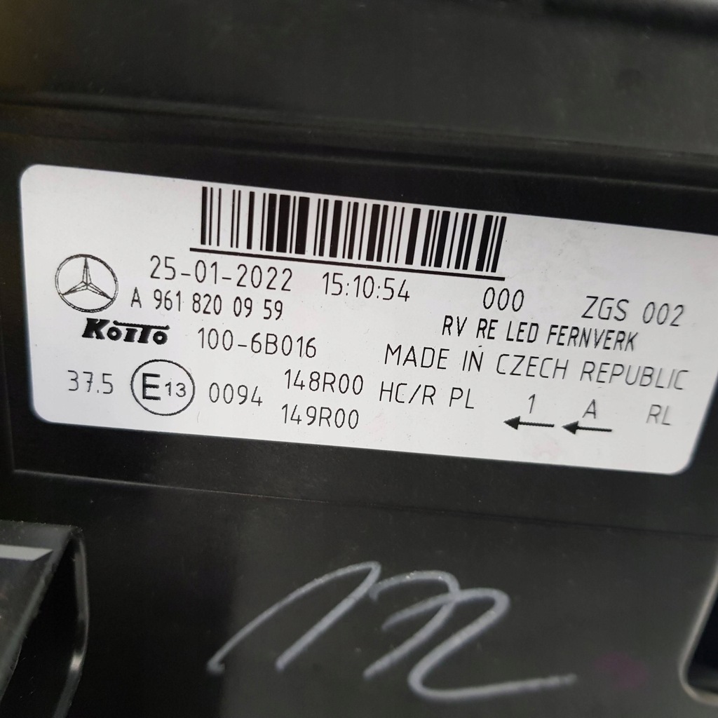 MERCEDES ACTROS MP4 MP5 LAMPA REFLEKTROR PRAWY NOW - 12229484641 ...