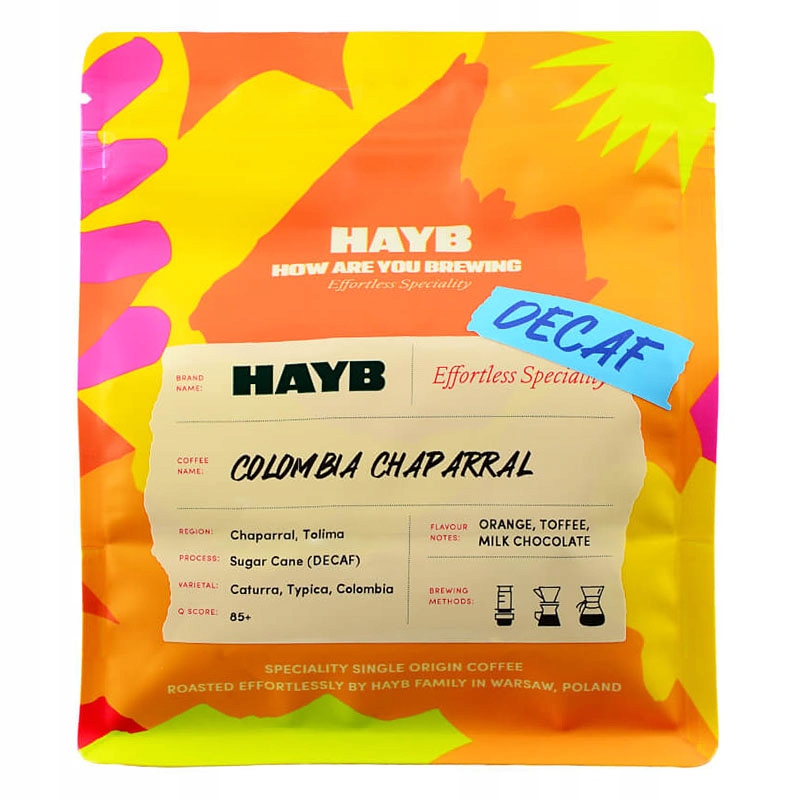 Kawa bezkofeinowa Hayb Kolumbia Chaparral 250g - 12618840779 ...
