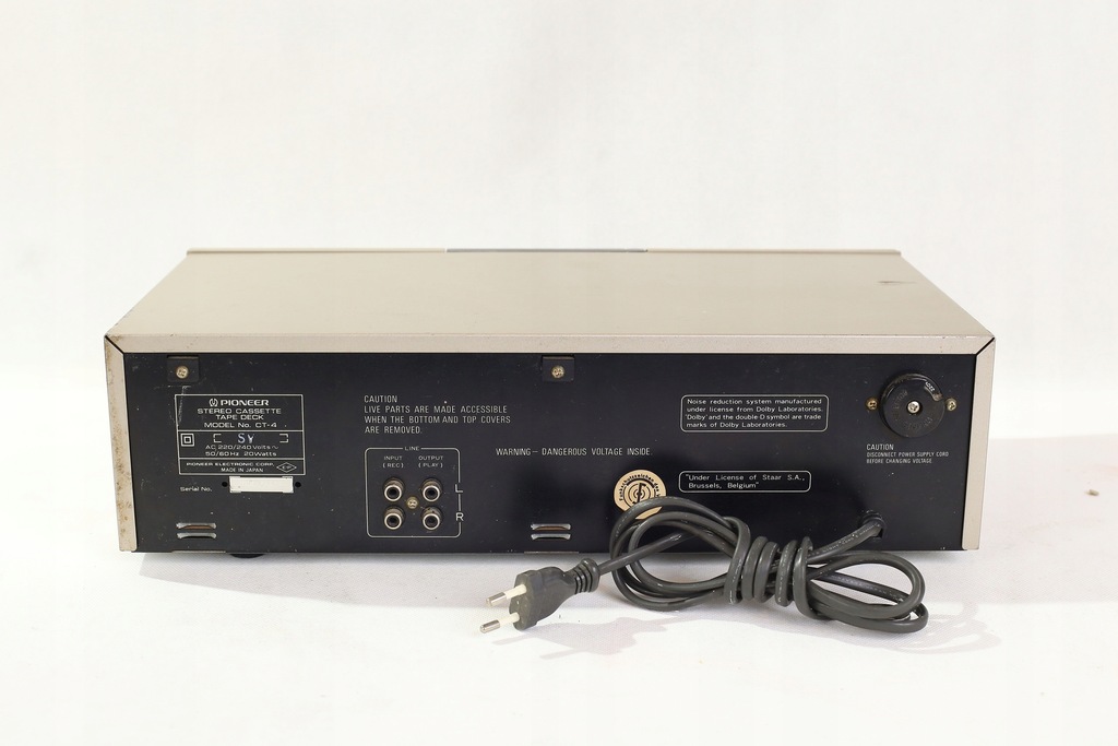 Magnetofon Pioneer CT-4 - opis - 12108361836 - oficjalne archiwum Allegro