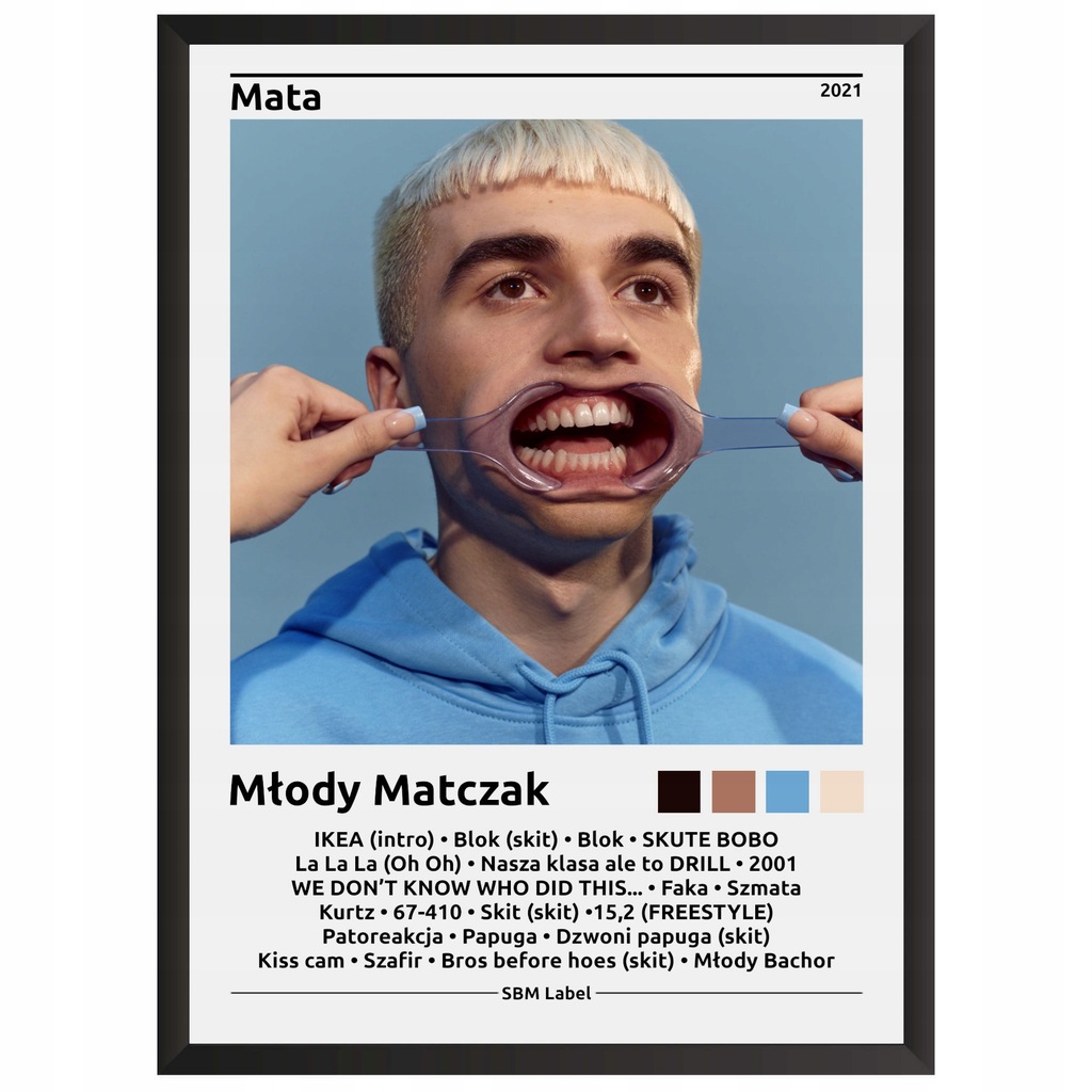 Mata Młody Matczak Plakat Obraz z albumem w ramce Prezent - 14944757857 - oficjalne archiwum Allegro