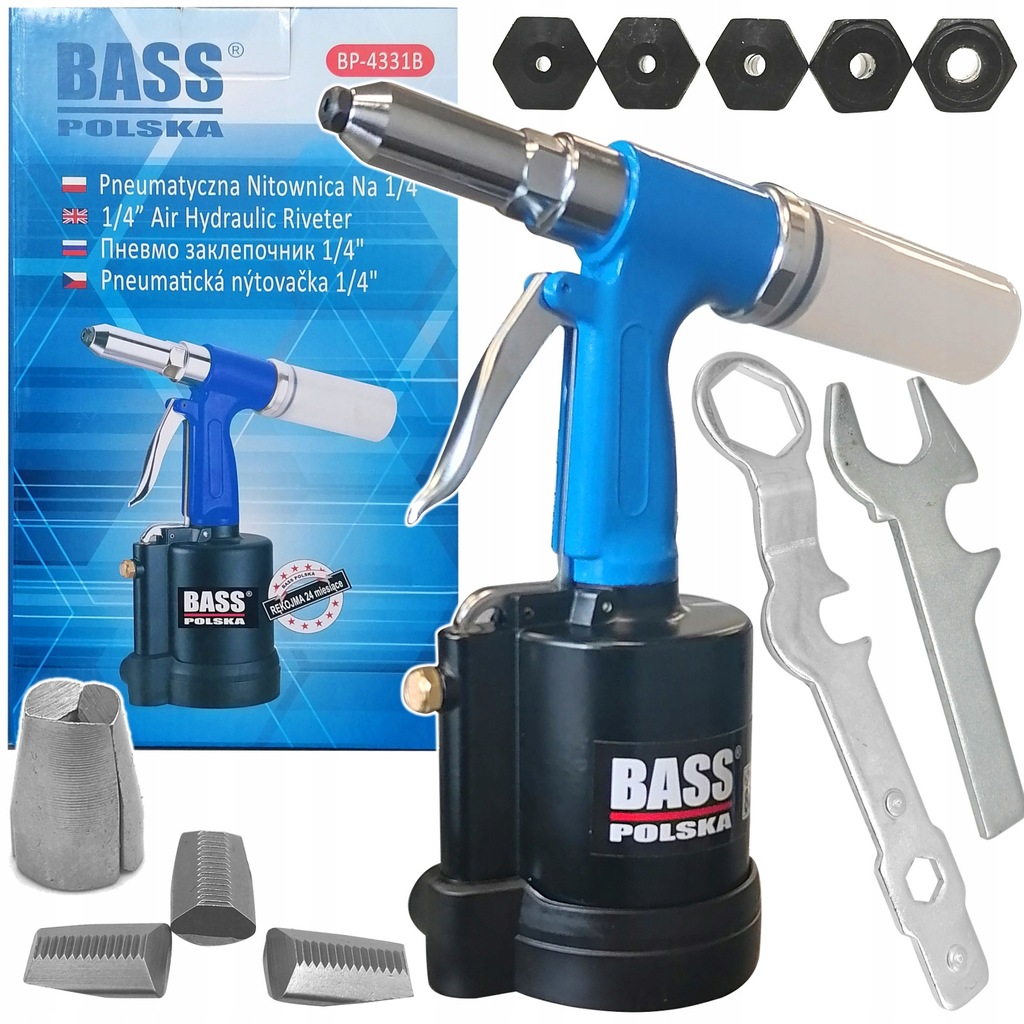 BASS POLSKA NITOWNICA PNEUMATYCZNA 3,2mm - 6,4mm - 10806366906 - oficjalne archiwum Allegro