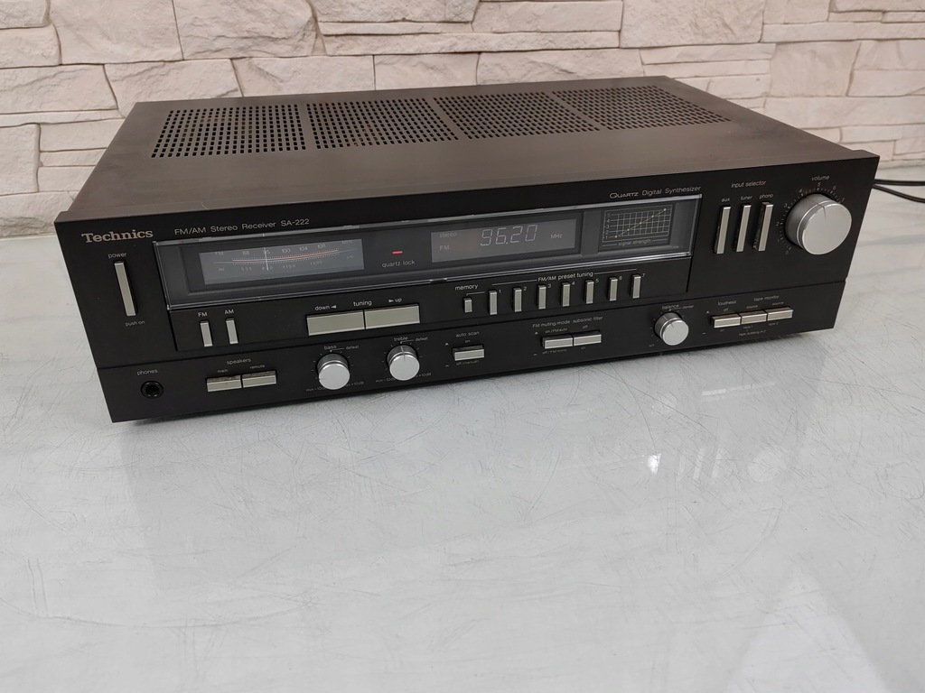 TECHNICS SA-222 Amplituner FM stereo vintage - 13199638631 - oficjalne ...