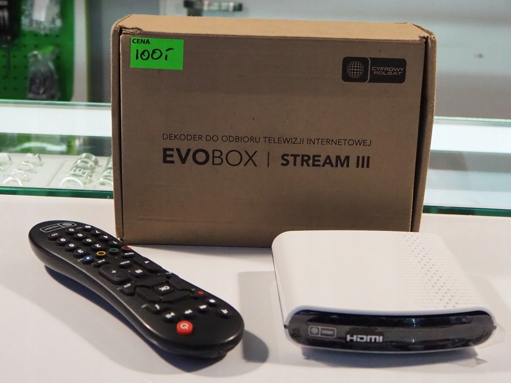 DEKODER CYFROWY POLSAT EVOBOX STREAM III KOMPLET - 13201136591 - oficjalne archiwum Allegro