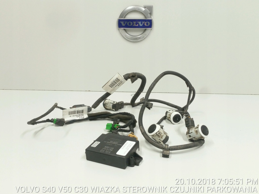 VOLVO C30 S40 V50 CZUJNIKI PARKOWANIA KOMPLET - 7637370716 - oficjalne archiwum Allegro