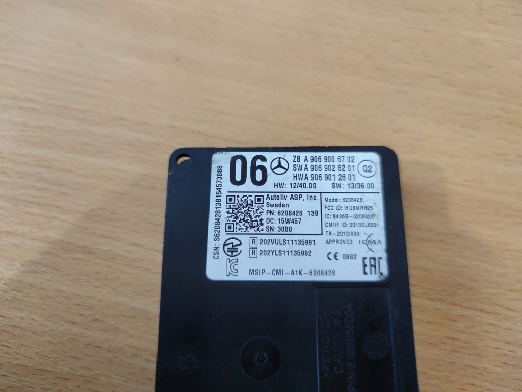 MERCEDES SPRINTER W906 RADAR DISTRONIC MODUŁ BDB - 12396884179 - oficjalne archiwum Allegro