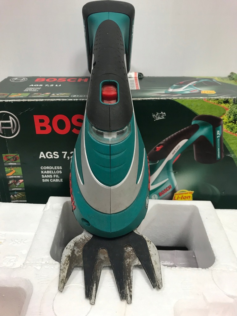 Akumulatorowe nożyce do trawy BOSCH AGS 7.2 LI - 7904697965 - oficjalne archiwum Allegro
