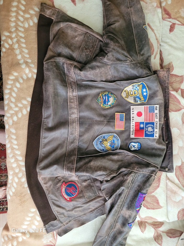 Kurtka skórzana TOP GUN Pilotka XXL TANIO!!! - 14347057561 - oficjalne ...