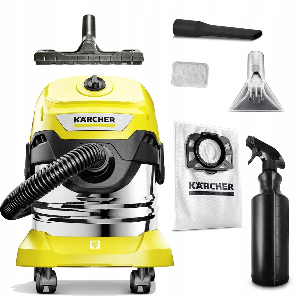 KARCHER WD 4 PREMIUM ODKURZACZ ZESTAW PIORĄCY PLUS - 13527667821 ...