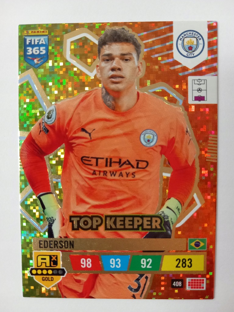 PANINI FIFA 365 2023 GOLD TOP KEEPER EDERSON # 408 - 13285484219 ...
