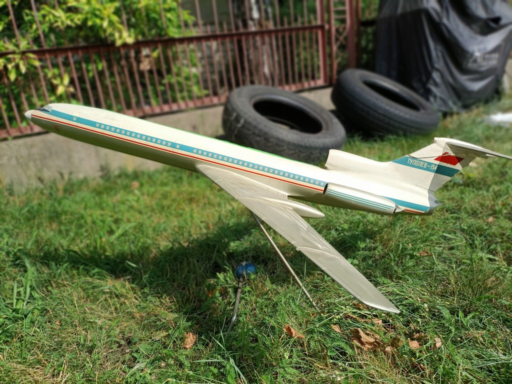Unikat model ekspozycyjny samolot Tupolew Tu-154 jedyny taki 100 cm ...