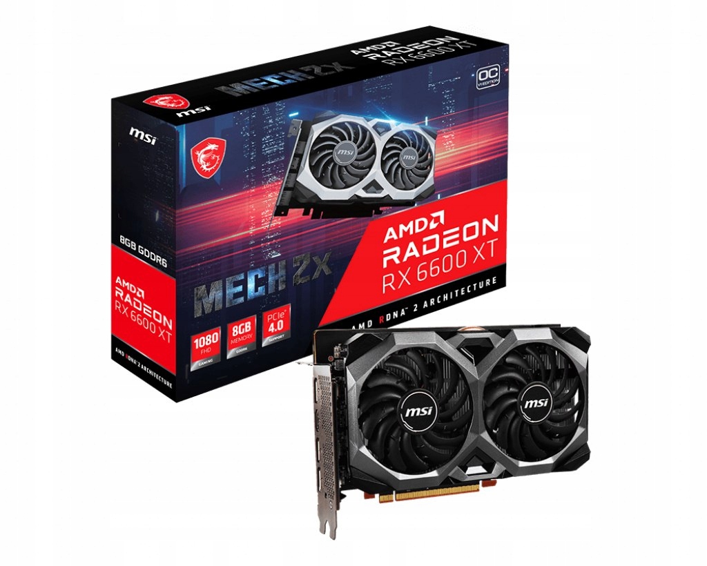 Купить MSI Radeon RX 6600 XT MECH 2X 8G OCV1: отзывы, фото и ...