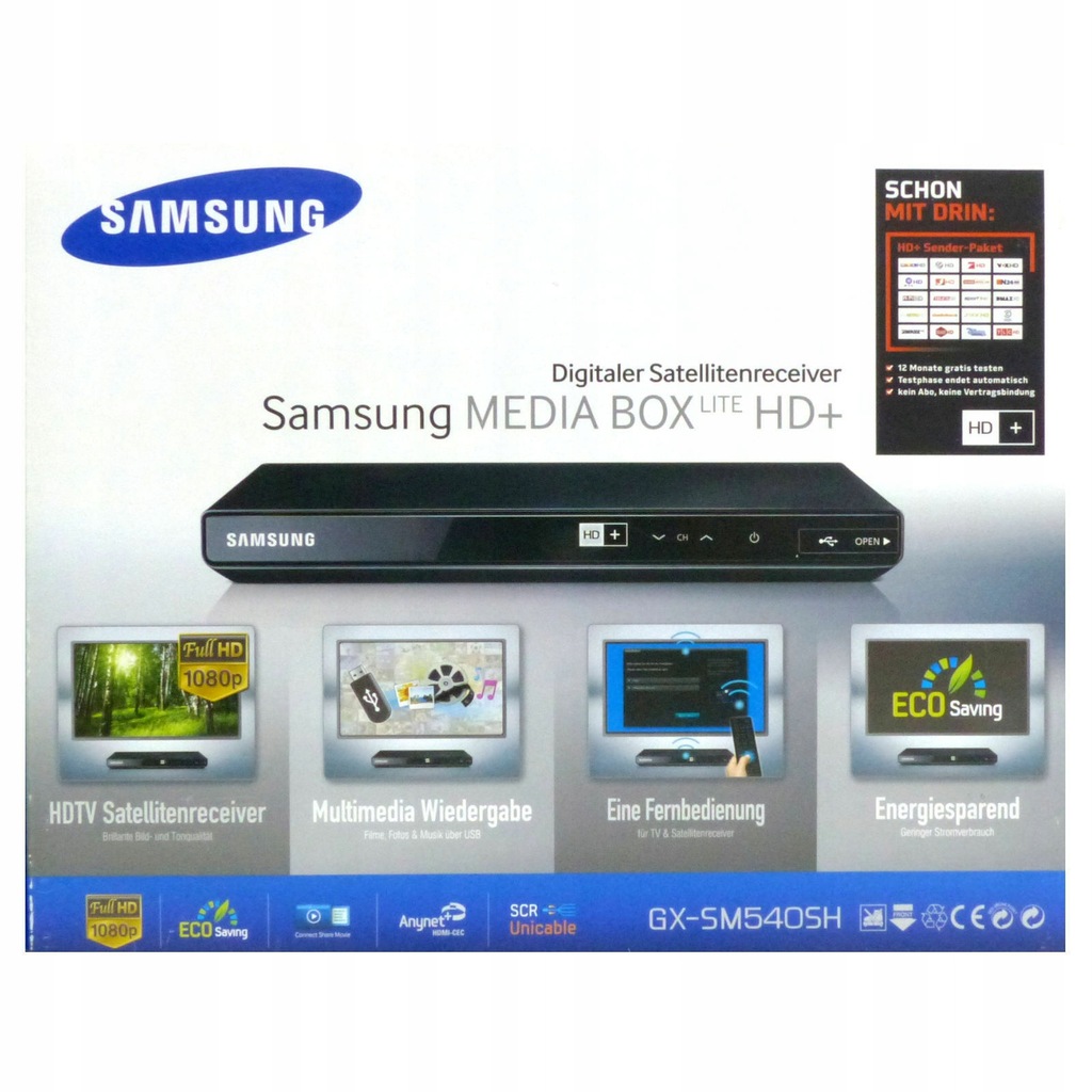 Samsung Media Box HD+ GX-SM540SH LAN USB - 8989917489 - oficjalne ...