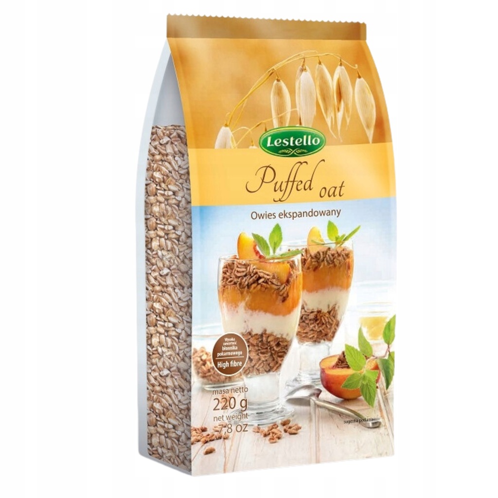 Owies ekspandowany 220g Lestello - 14482132055 - oficjalne archiwum Allegro