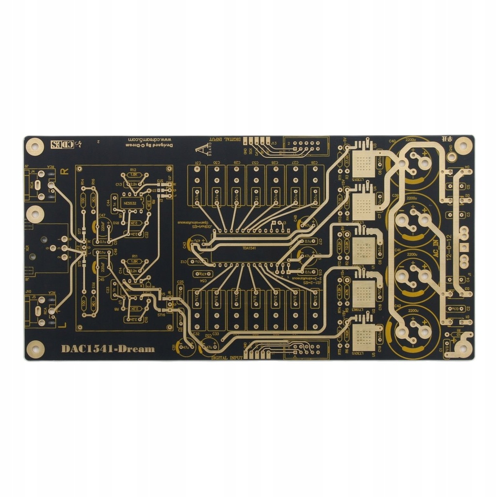 TDA1541 HiFi Audio płyta dekodera DAC PCB pozłacan - 13761710707 ...