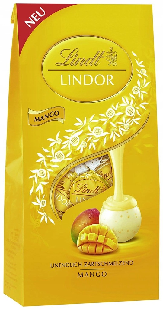 Lindt Lindor Mango 137g - 13628687543 - oficjalne archiwum Allegro