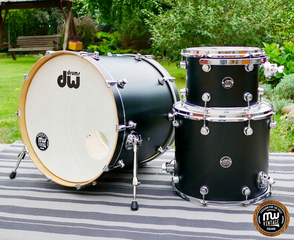 Perkusja DW Design 22”, Performance 12" + 16" Satin Black - 14610449755 ...