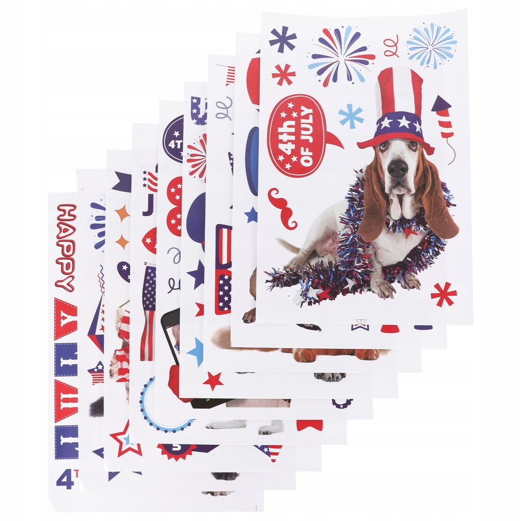 DOG WINDOW STICKER GEL CLINGS SPRING STAR - 14621559881 - oficjalne ...